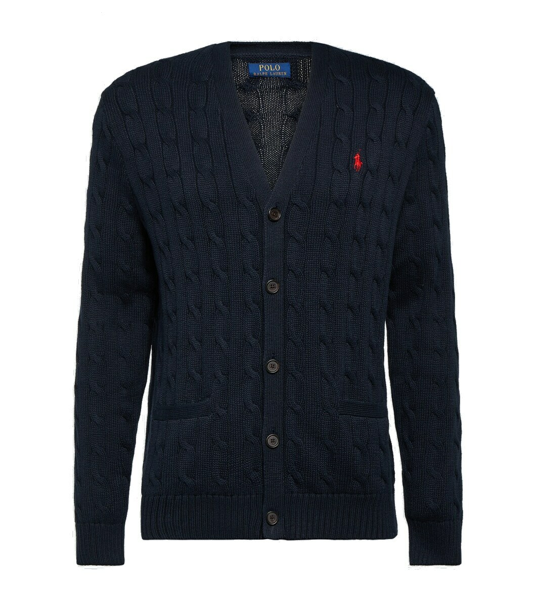 Polo Ralph Lauren Ribbed-knit cotton cardigan Polo Ralph Lauren