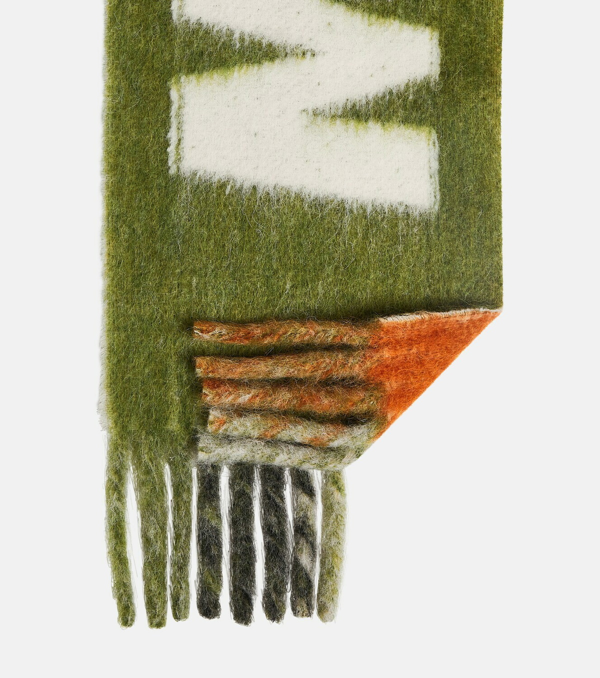 Marni Logo wool-blend scarf Marni