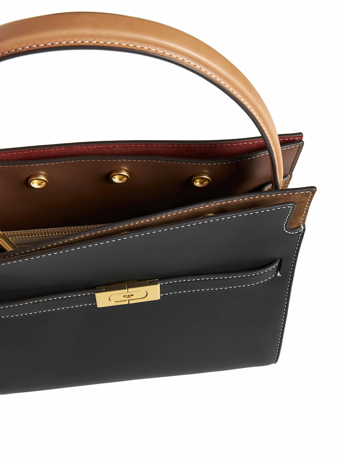 Tory Burch Double Lee Radziwill Leather Handbag Tory Burch