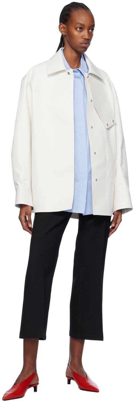 Jil Sander Off White Detachable Collar Jacket Jil Sander