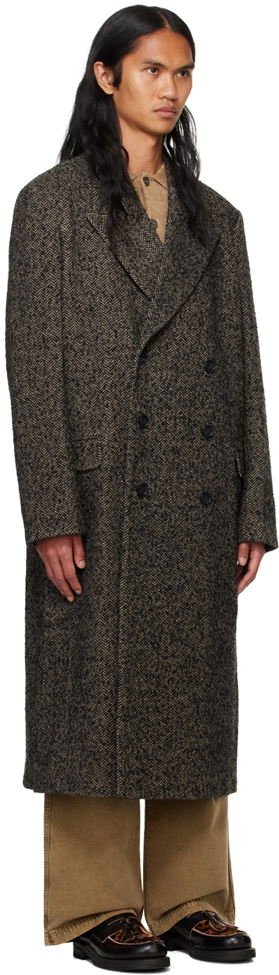 HOPE Gray Herringbone Time Coat HOPE