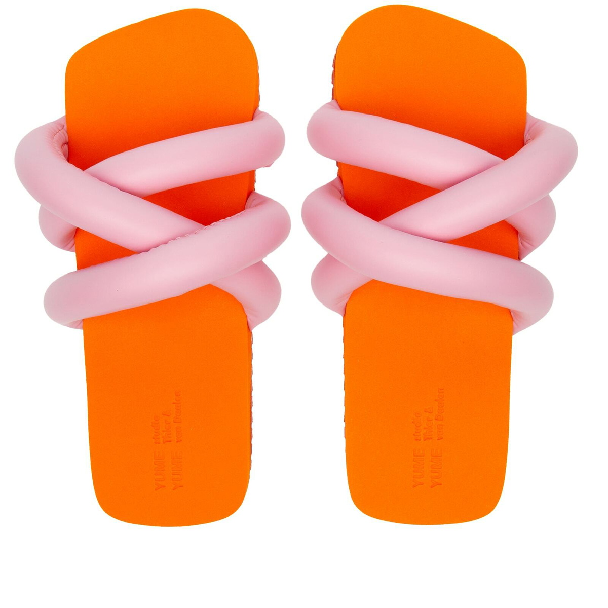 Yume Yume Women's x Studio Their Van Daalen Tyre Slide in Pink/Orange ...