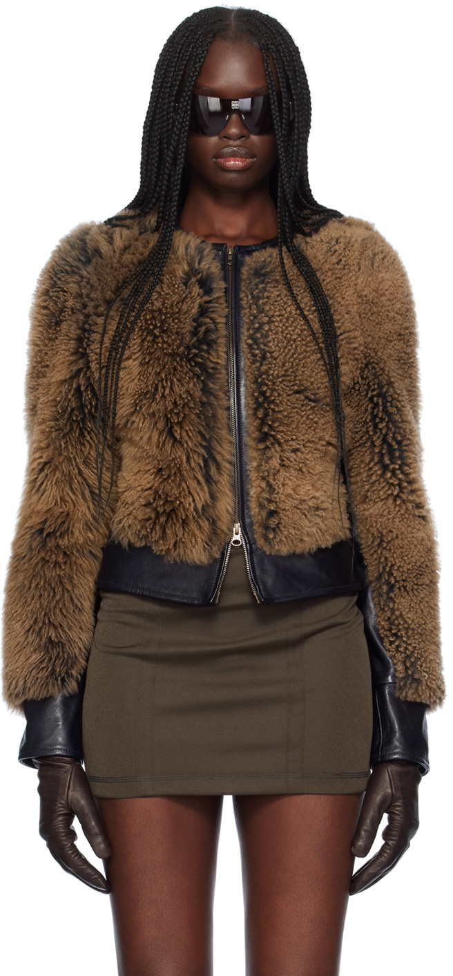KNWLS Brown Mace Shearling Jacket KNWLS