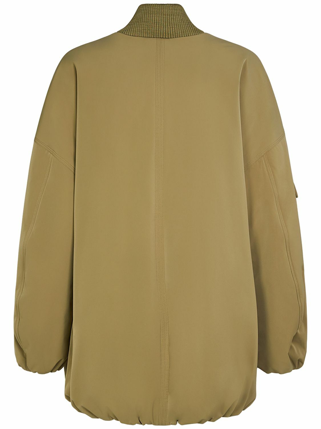 GANNI - Light Twill Oversized Bomber Jacket GANNI