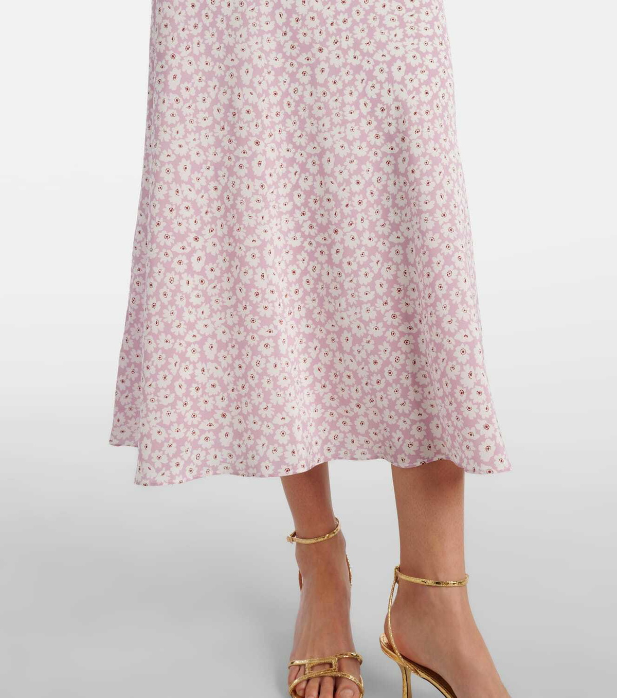 Alessandra Rich Flower silk midi dress Alessandra Rich