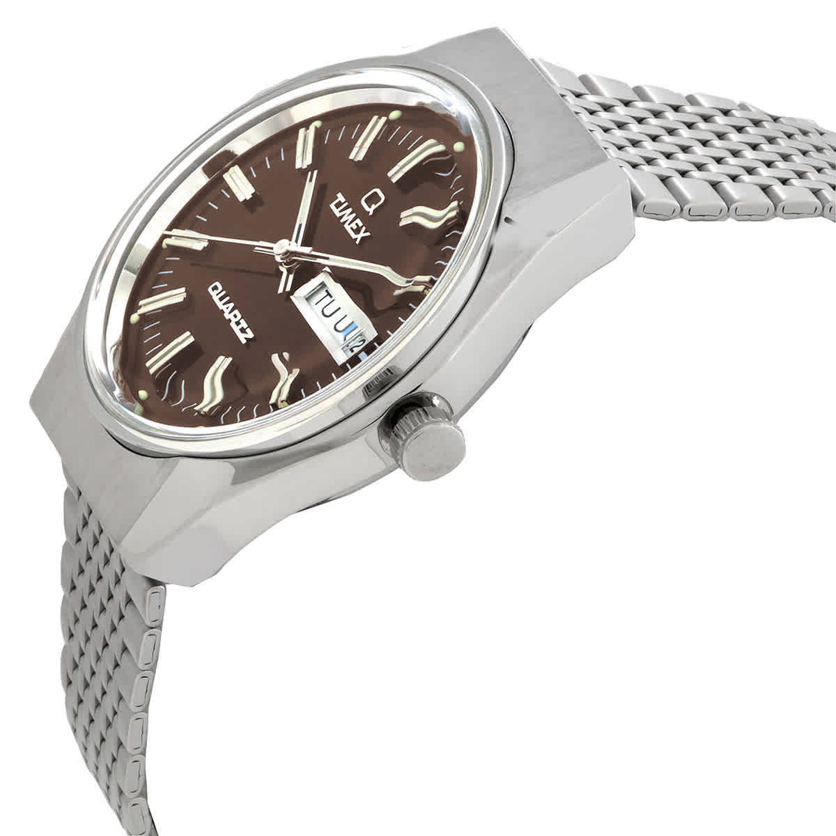 Timex Q Timex Falcon Eye Quartz Brown Dial Mens Watch TW2W62400 Timex
