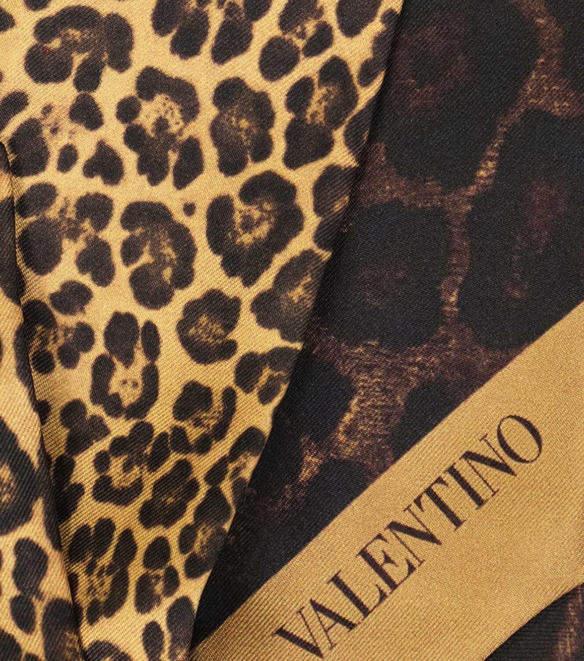 Valentino Leopard-print print silk scarf Valentino