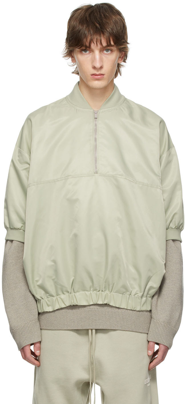 Essentials Green Nylon Jacket Essentials