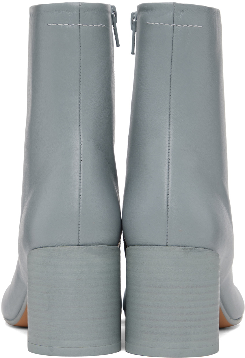 MM6 Maison Margiela Blue Anatomic Boots MM6 Maison Margiela