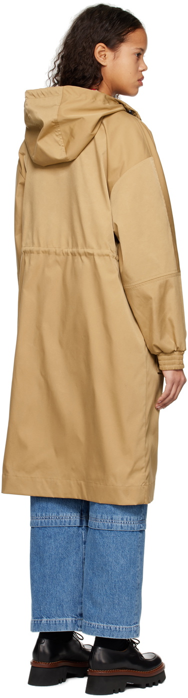 Hugo Tan Drawstring Coat Hugo Boss