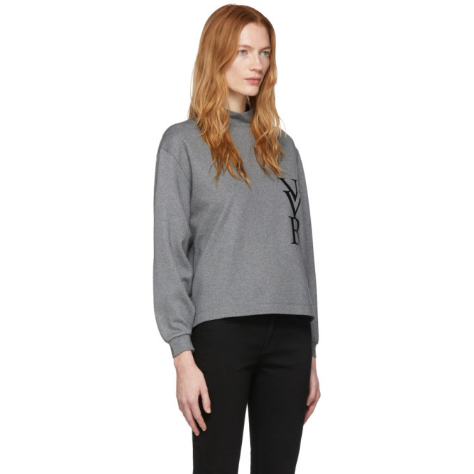 Victoria Victoria Beckham Grey Raised Logo Top Victoria Victoria Beckham