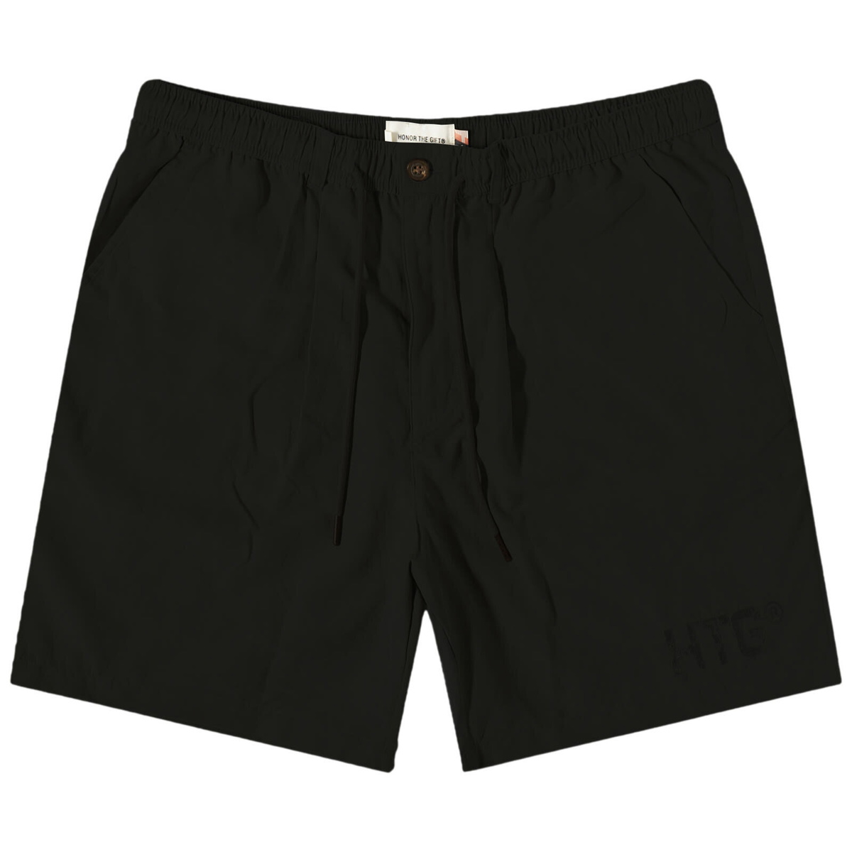Honor the Gift Men's HTG Brand Poly Shorts in Black Honor the Gift