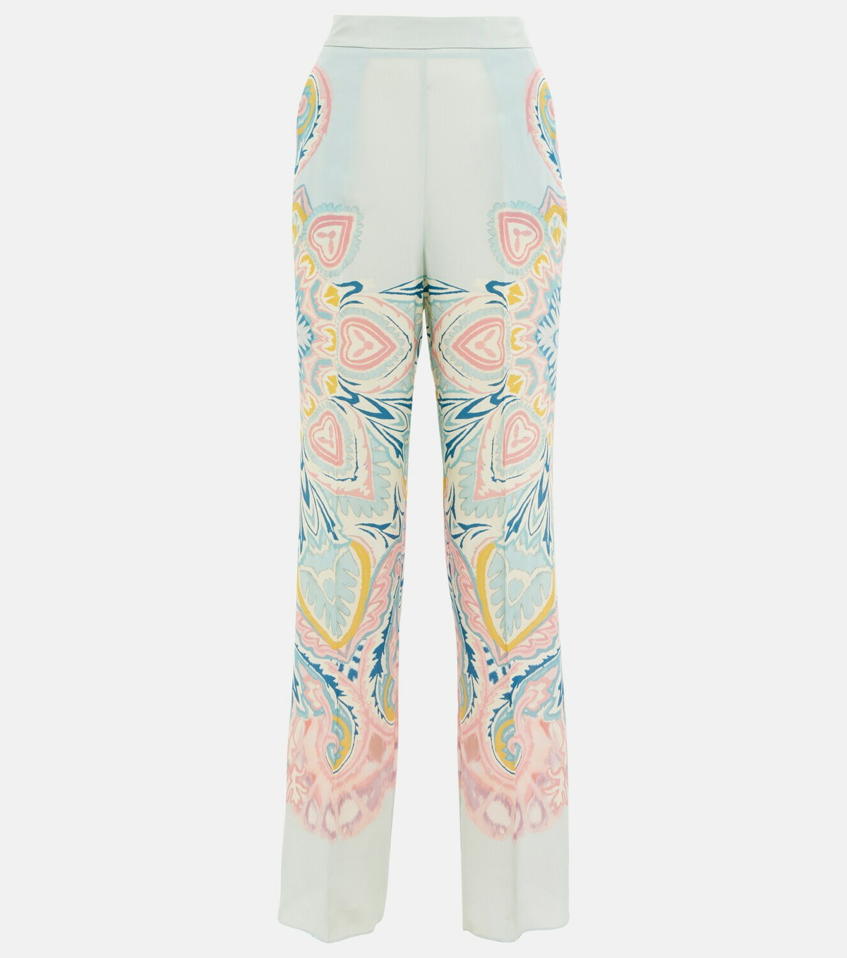Etro - Paisley high-rise silk pants Etro