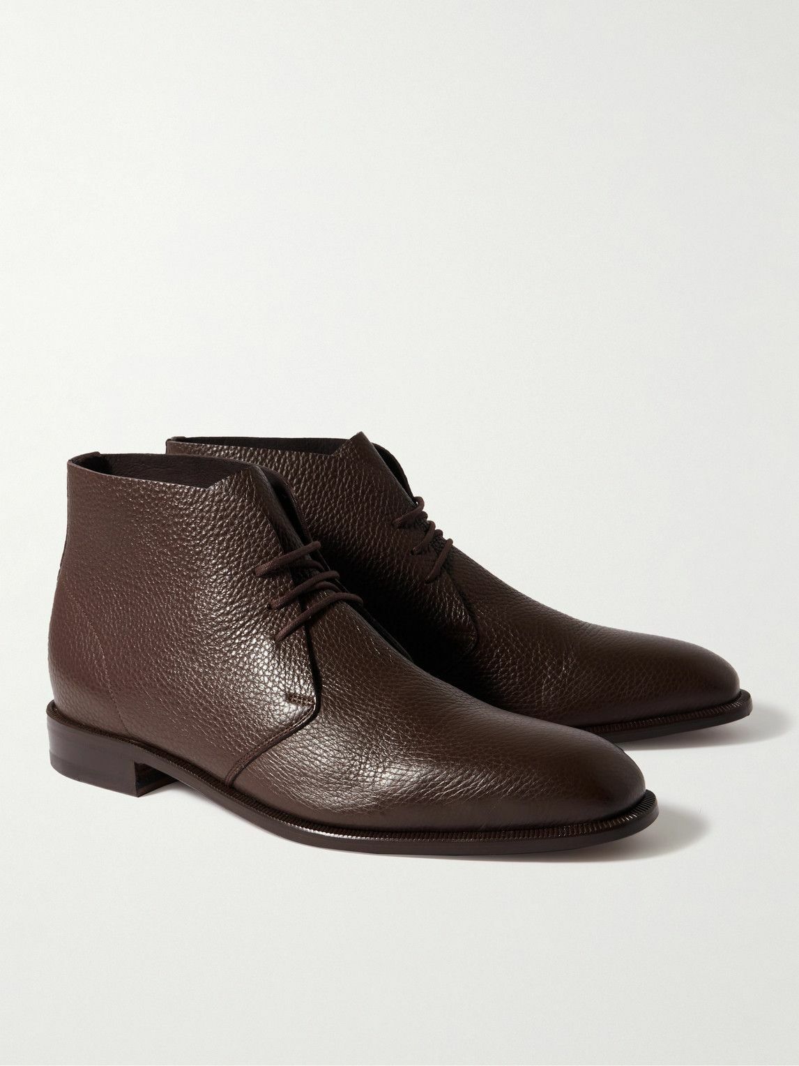 Manolo Blahnik - Berwick Full-Grain Leather Chukka Boots - Brown Manolo Blahnik