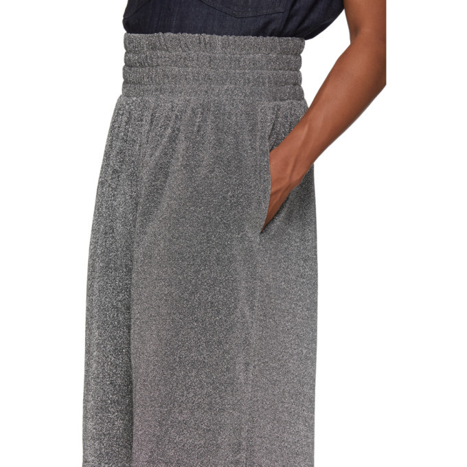 Random Identities Silver Lurex Shorts Random Identities