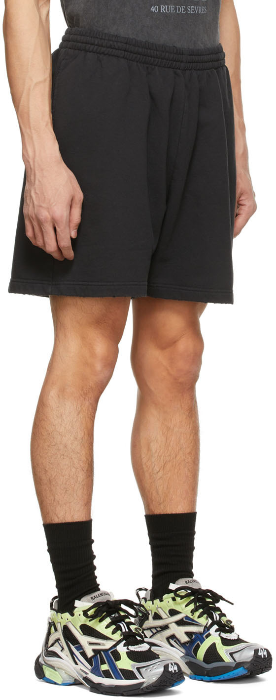 Balenciaga Black Cotton Shorts Balenciaga