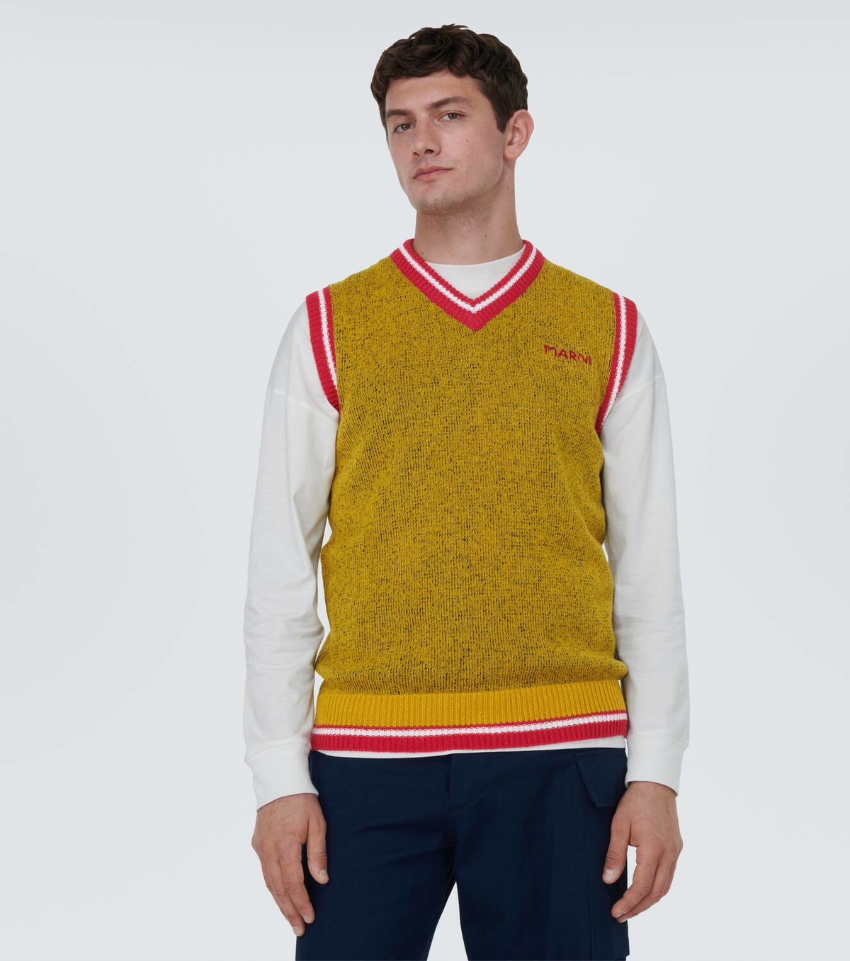 Marni Embroidered wool vest Marni