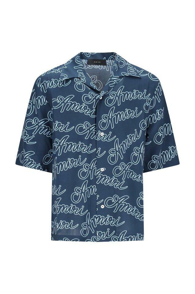 AMIRI Script Allover Logo Printed Shirt Amiri
