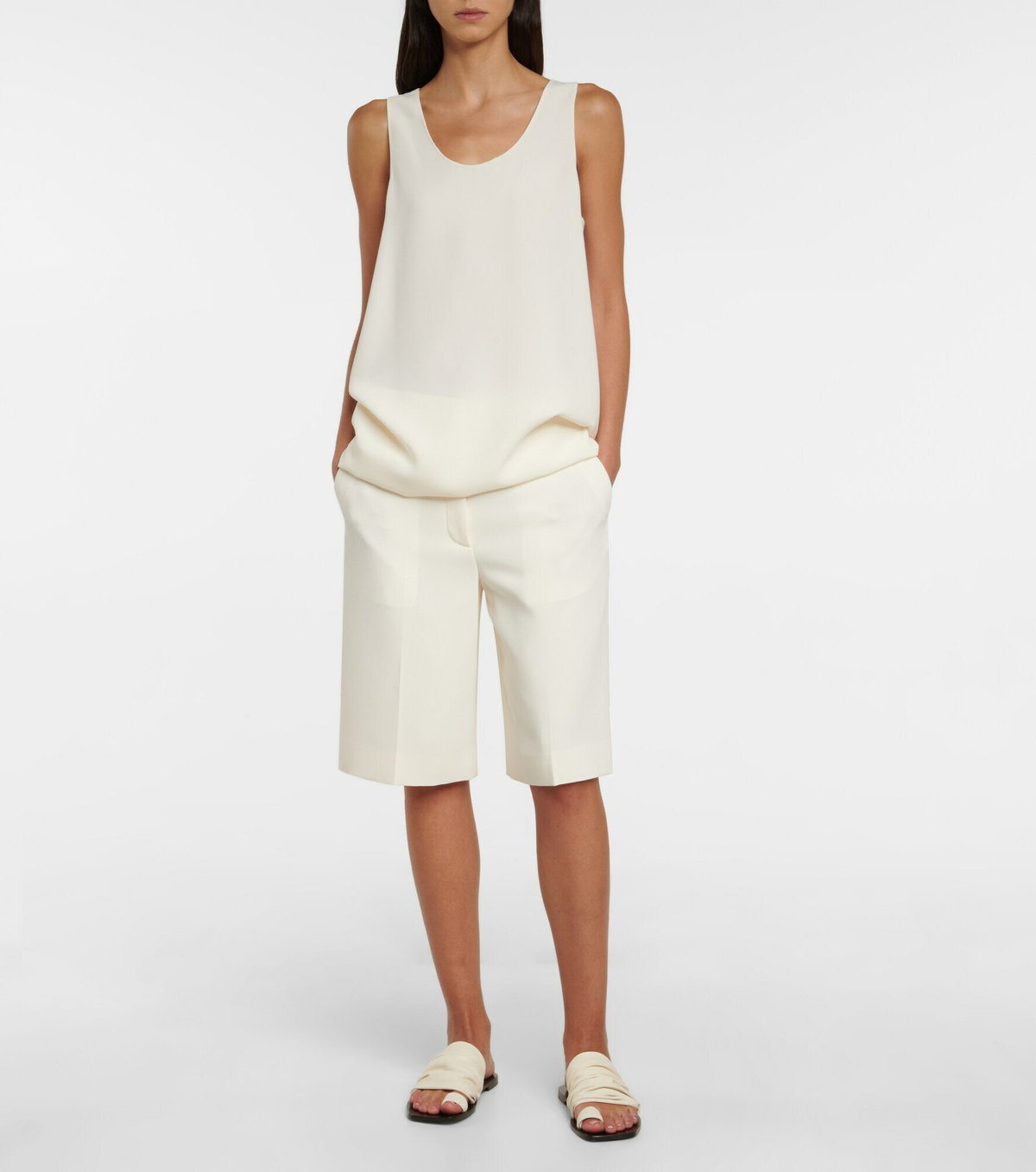 The Row - Drape leather sandals The Row