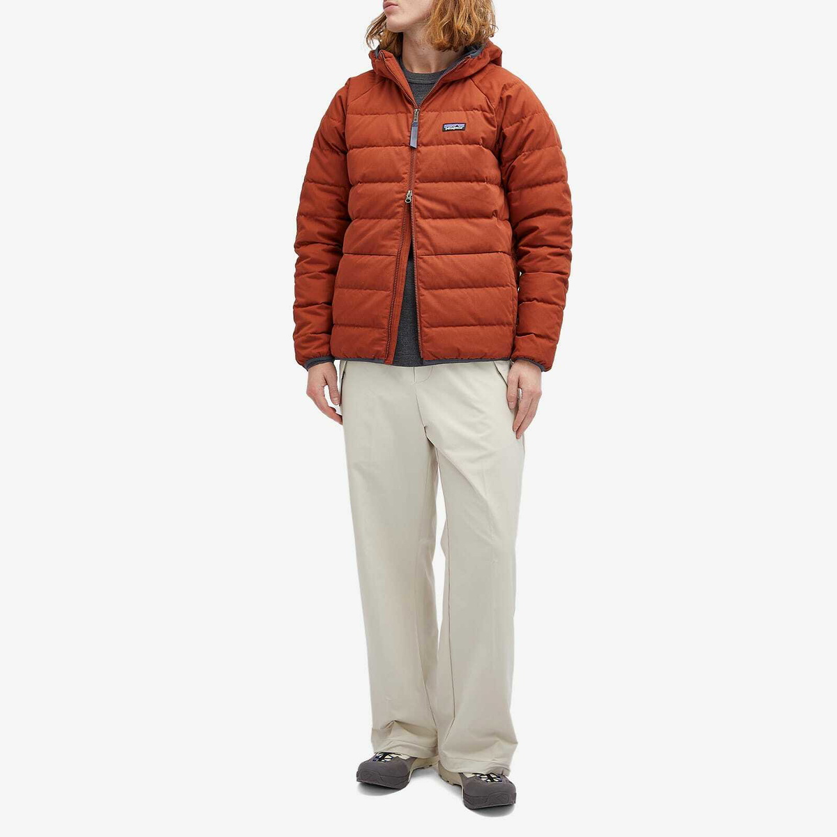 Patagonia Men's Cotton Down Jacket in Burnished Red Patagonia