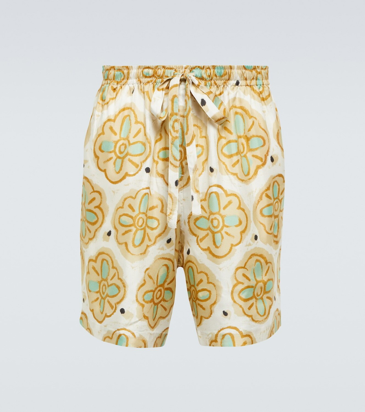 Commas Printed silk shorts Commas