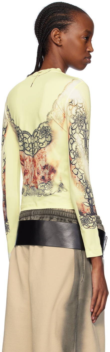 Y/Project Yellow Printed Long Sleeve T-Shirt Y/Project