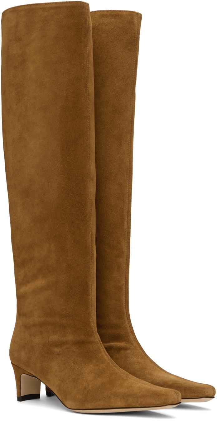 Staud Tan Wally Suede Tall Boots Staud