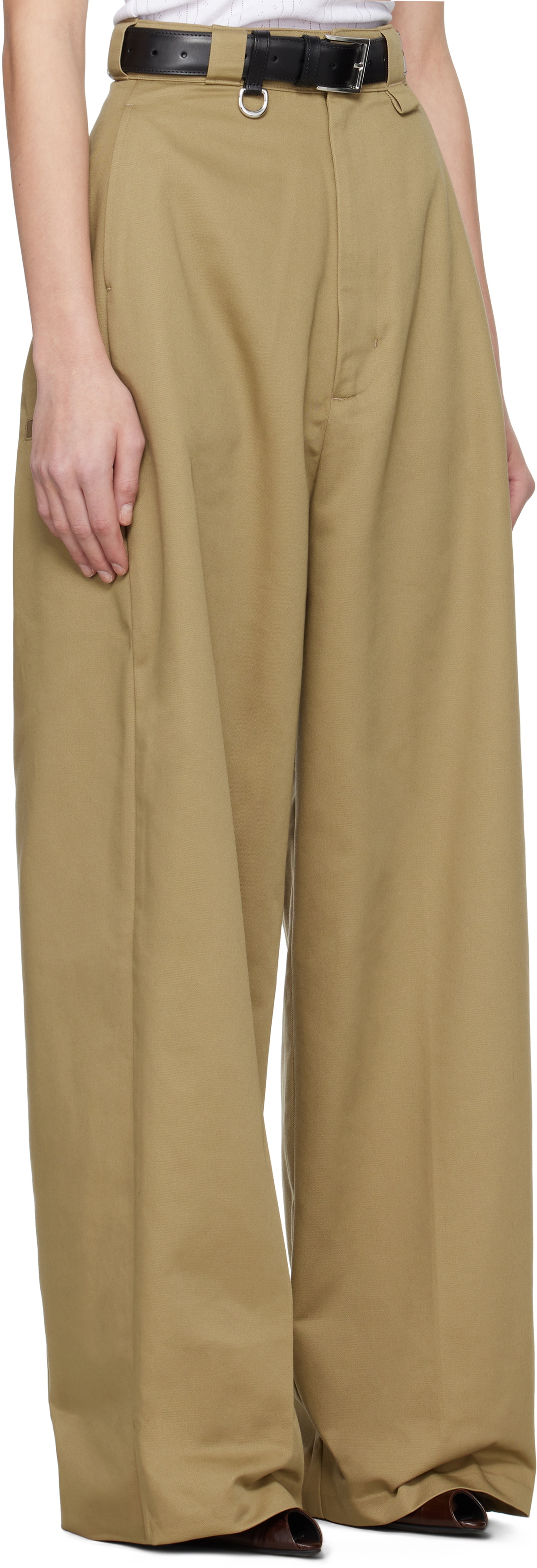 WILLY CHAVARRIA Khaki Cholo Chino Trousers Willy Chavarria