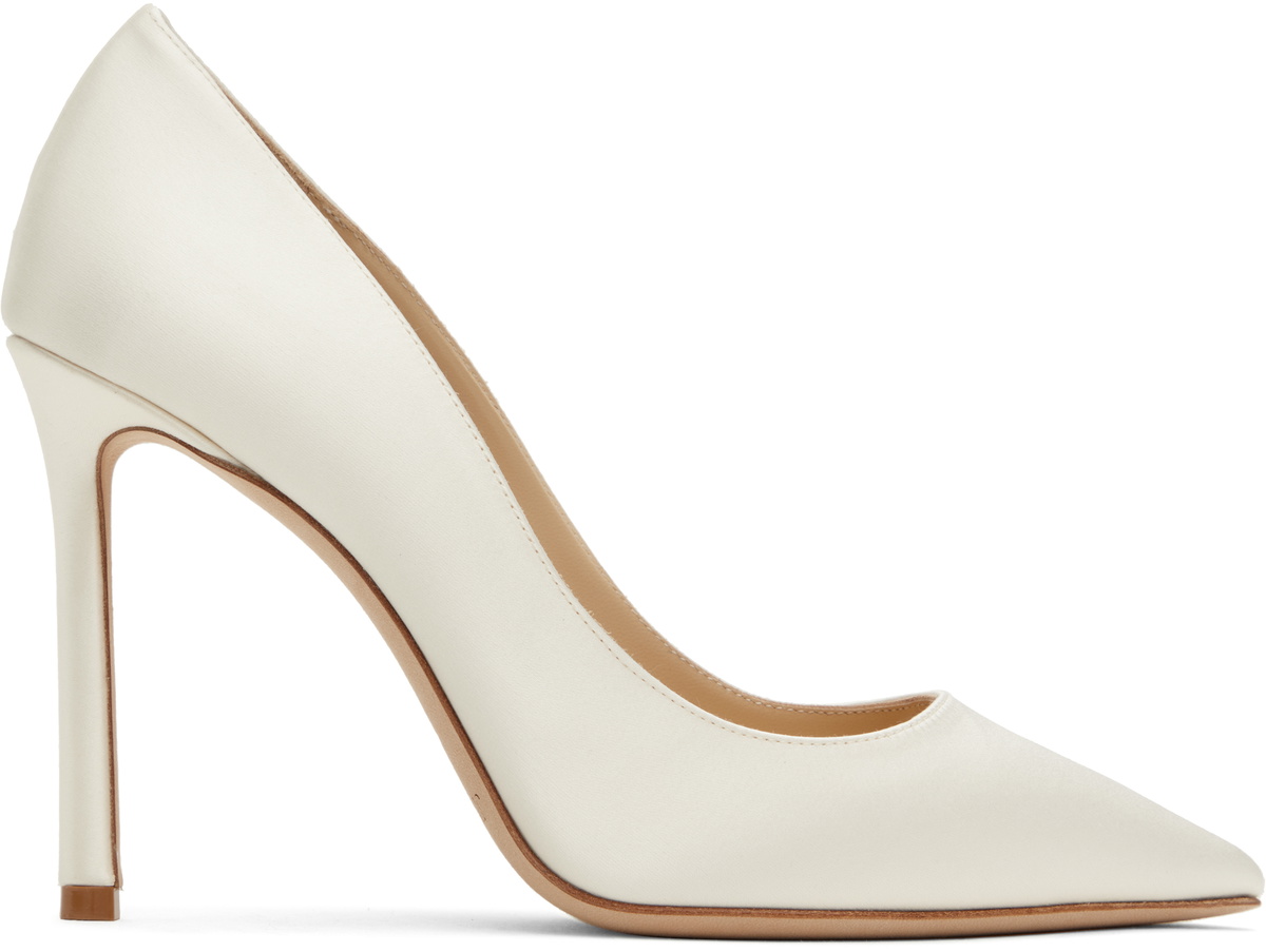 Jimmy Choo White Romy 100 Heels Jimmy Choo