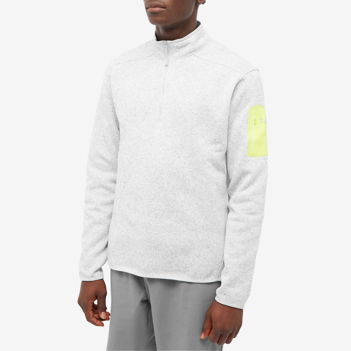 Arc'teryx Men's Covert 1/2 Zip M in Atmos Heather/Sprint Arc'teryx