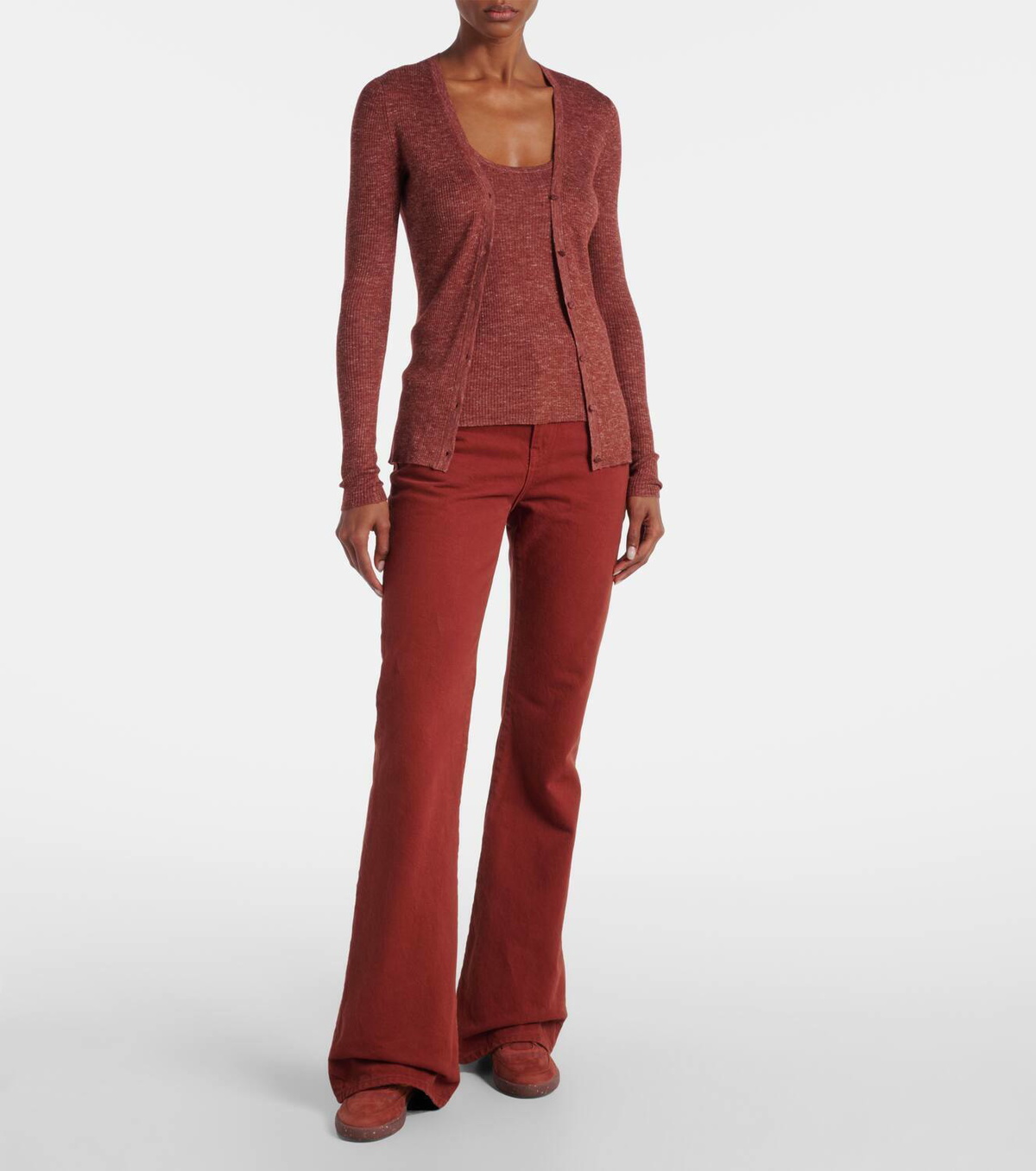 Gabriela Hearst Aiste cashmere, silk, and hemp cardigan Gabriela Hearst