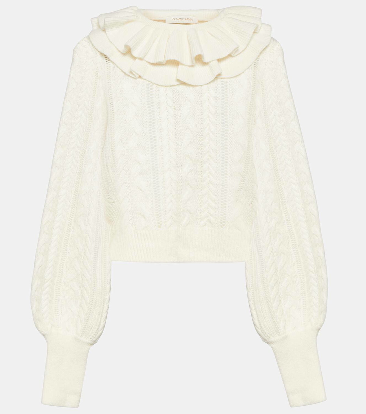 Zimmermann Luminosity cable-knit wool sweater Zimmermann