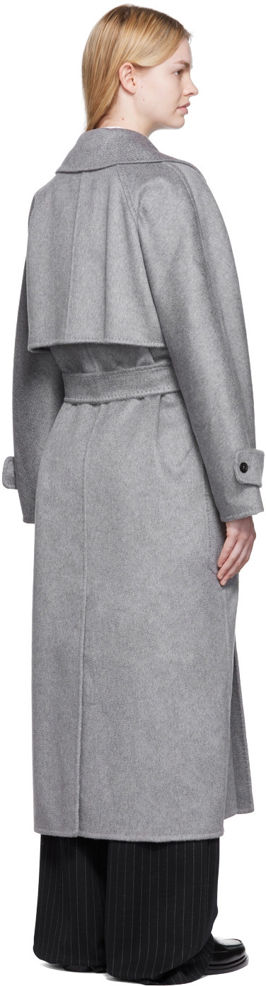 Max Mara Gray Feluca Coat Max Mara