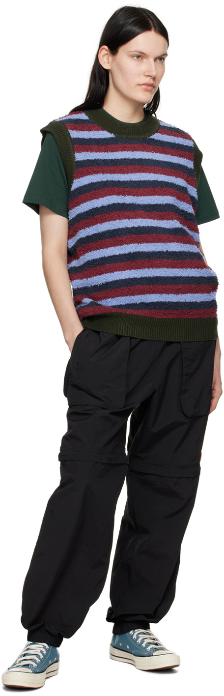 Brain Dead Blue & Green Striped Vest Brain Dead