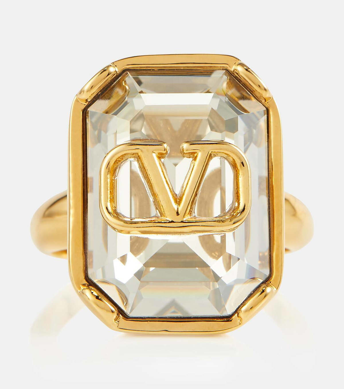 Valentino VLogo crystal-embellished ring Valentino
