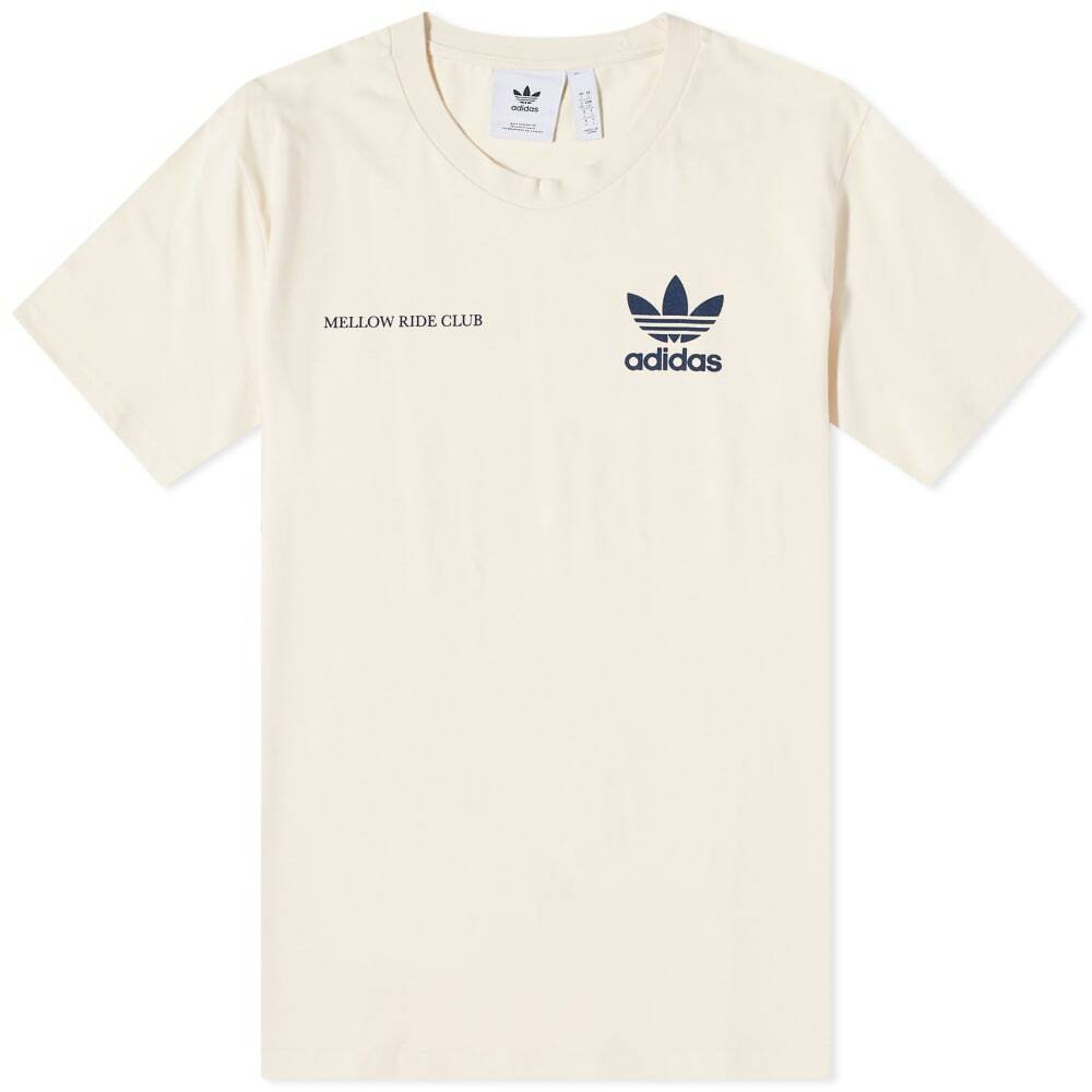 Adidas Men's Mellow Ride Club T-Shirt in Wonder White adidas