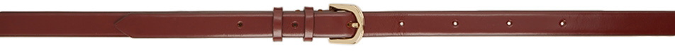 TOTEME Brown Double Clasp Belt Toteme