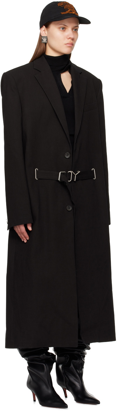 Y/Project Black Y Belt Coat Y/Project