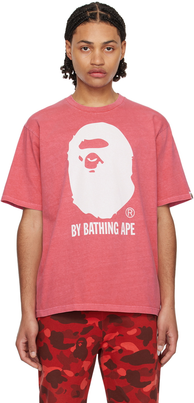 BAPE Red Overdye T-Shirt A Bathing Ape