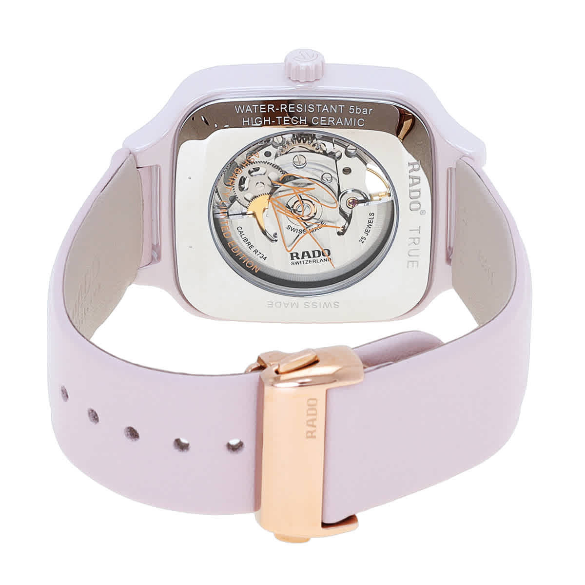 Rado True Square x Ash Barty Limited Edition Automatic White Mother of ...