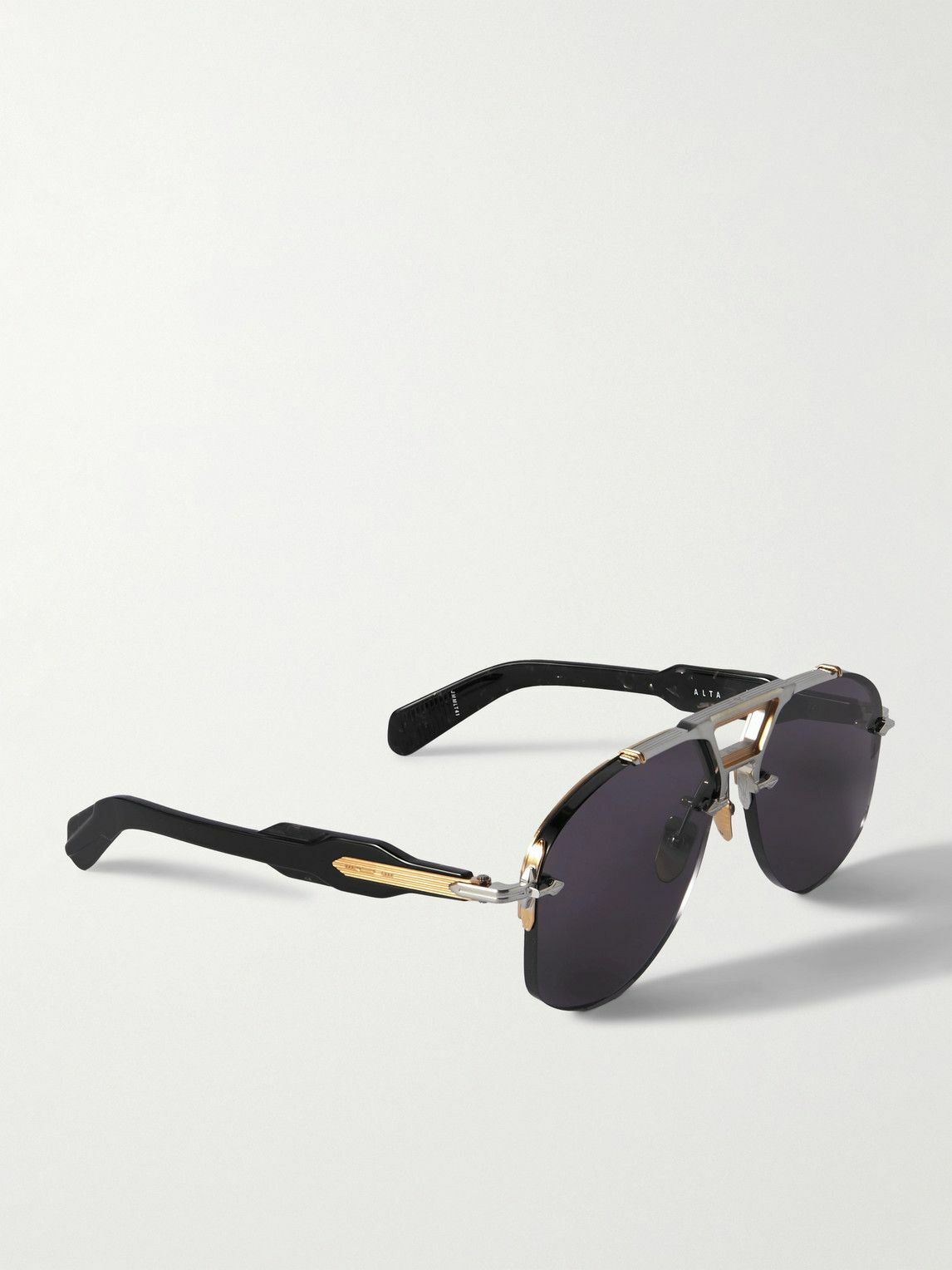 Jacques Marie Mage - Alta Aviator-Style Silver, Gold-Tone and Acetate ...