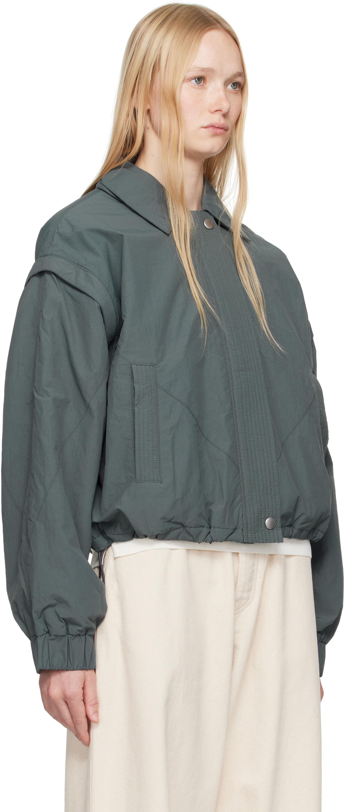 YMC Gray Heath Bomber Jacket YMC