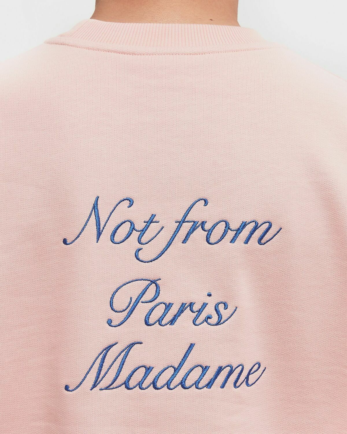 Drôle de Monsieur Le Sweatshirt Slogan Cursive pink Men Drôle de Monsieur