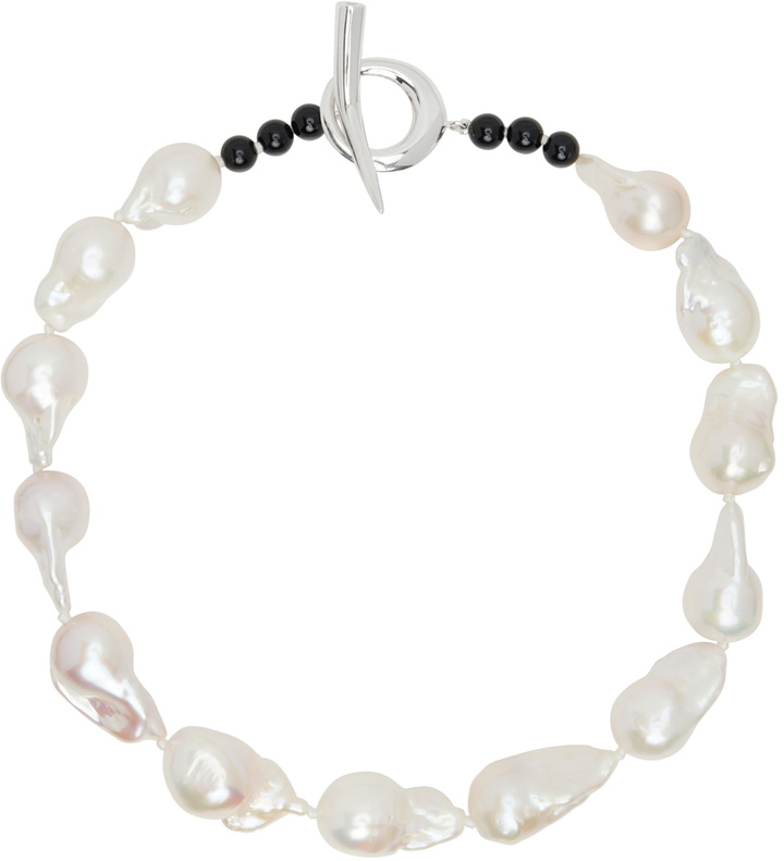 Sophie Buhai White Simple Baroque Pearl Collar Necklace Sophie Buhai
