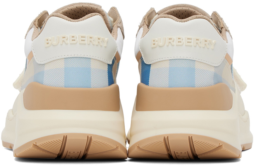Burberry Blue Check Sneakers Burberry