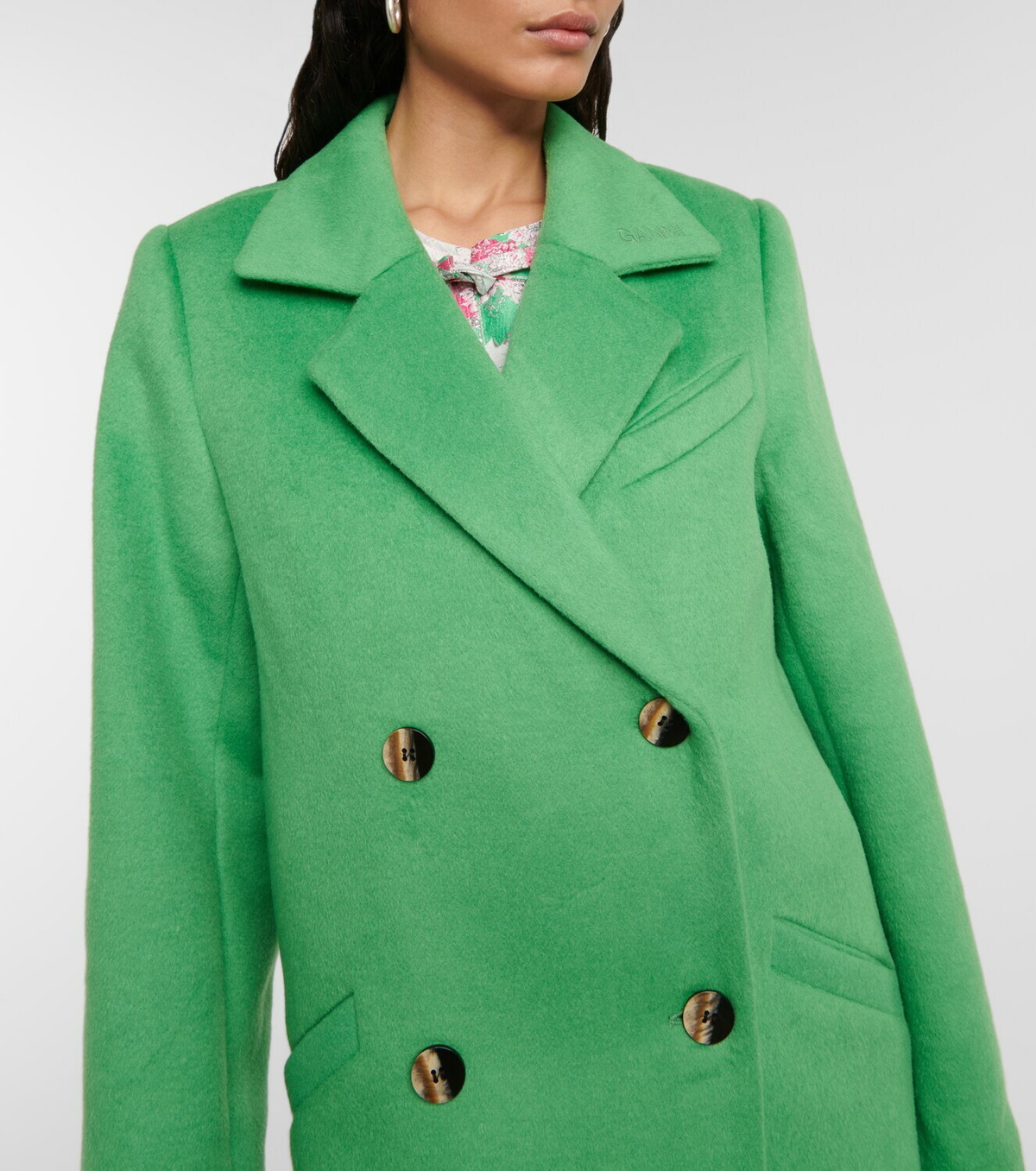 Ganni - Wool-blend coat GANNI