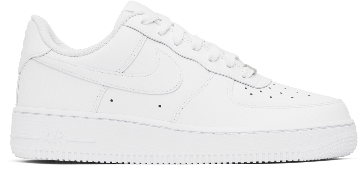 Nike White Air Force 1 '07 Texture Sneakers Nike