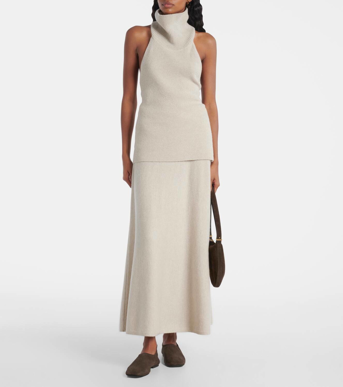 Lisa Yang Maddie open-back cashmere top Lisa Yang