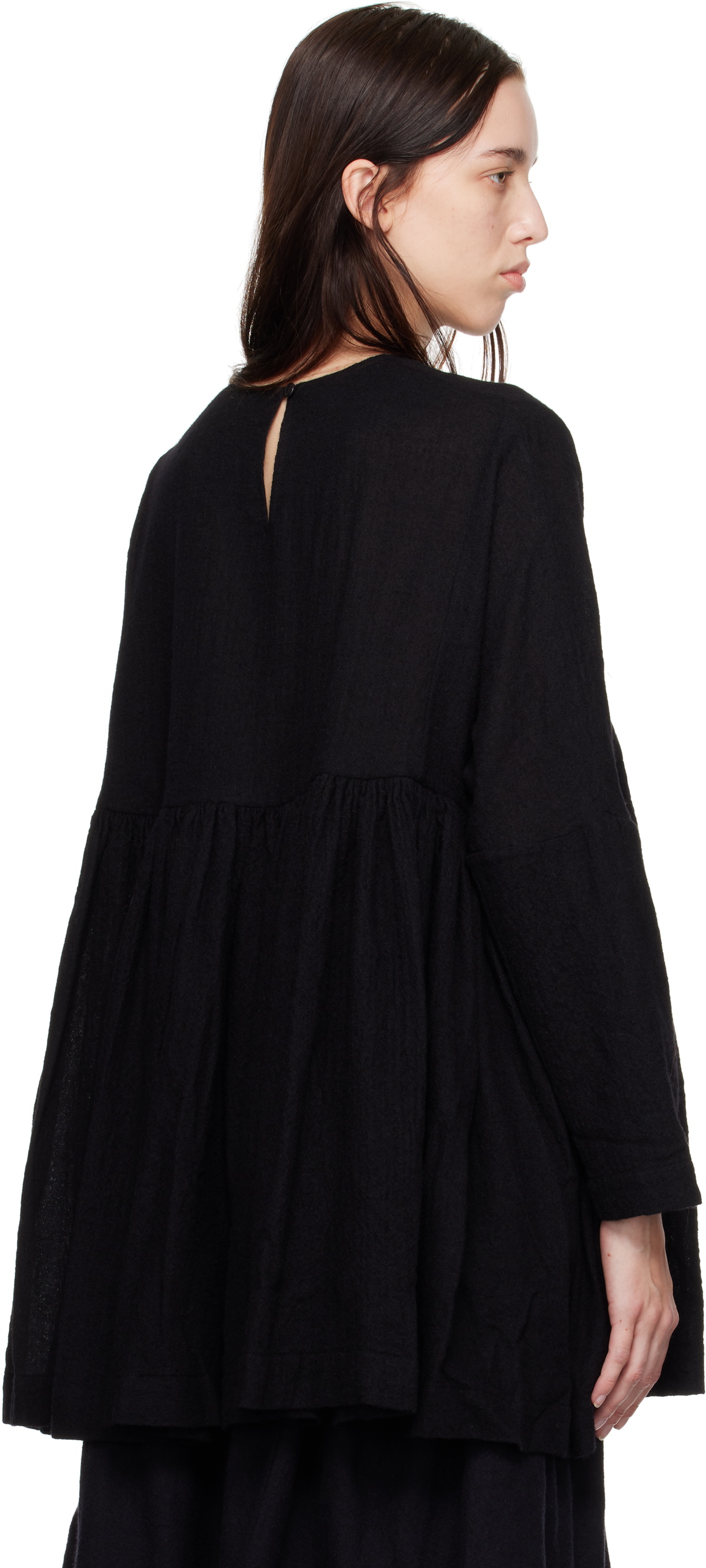 CASEY CASEY Black PYJ Rouch Blouse CASEY CASEY
