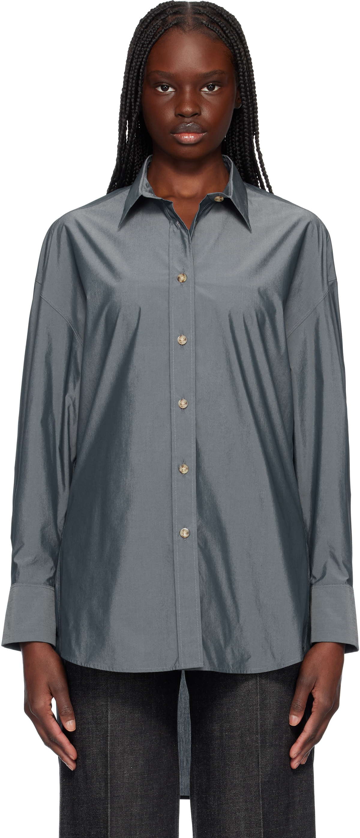 GIA STUDIOS Gray Chika Shirt GIA STUDIOS